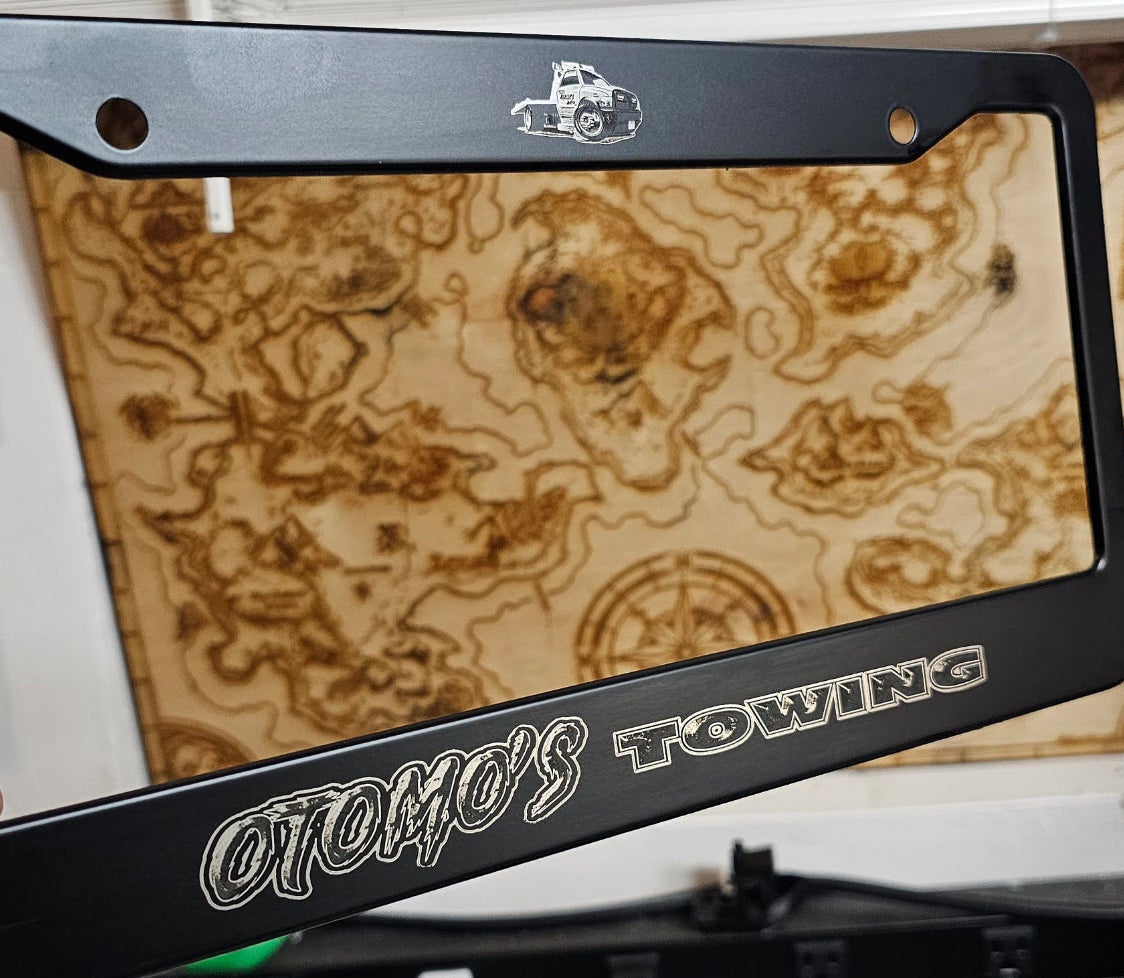 Custom Laser Engraved License Plate Covers | Frames | Dark Side Designs
